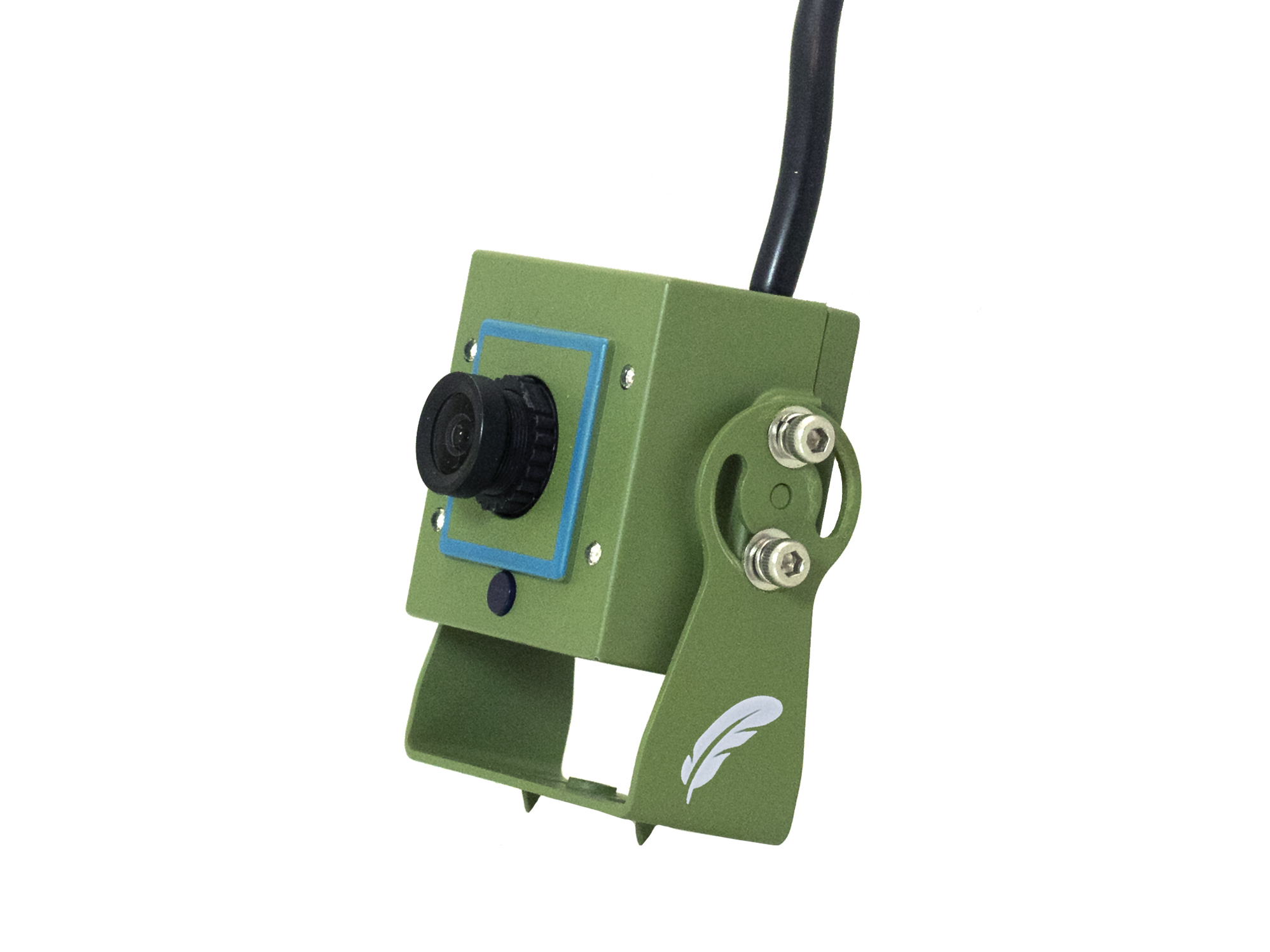 Wired Bird Box Camera Kit DIY Camera Box | Green Feathers — SpyCameraCCTV
