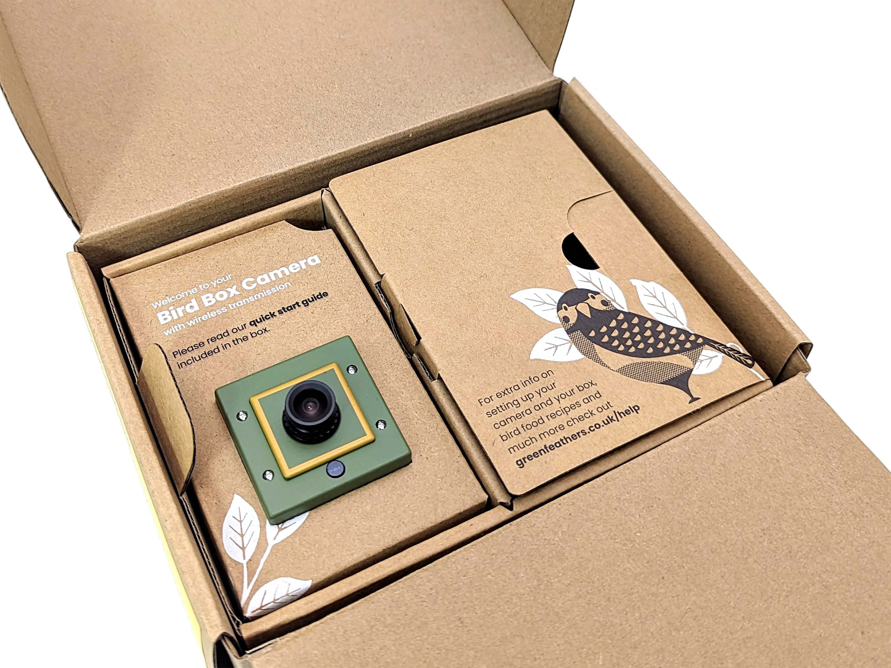 Wireless Bird Box Camera N. Vision | Green Feathers — SpyCameraCCTV