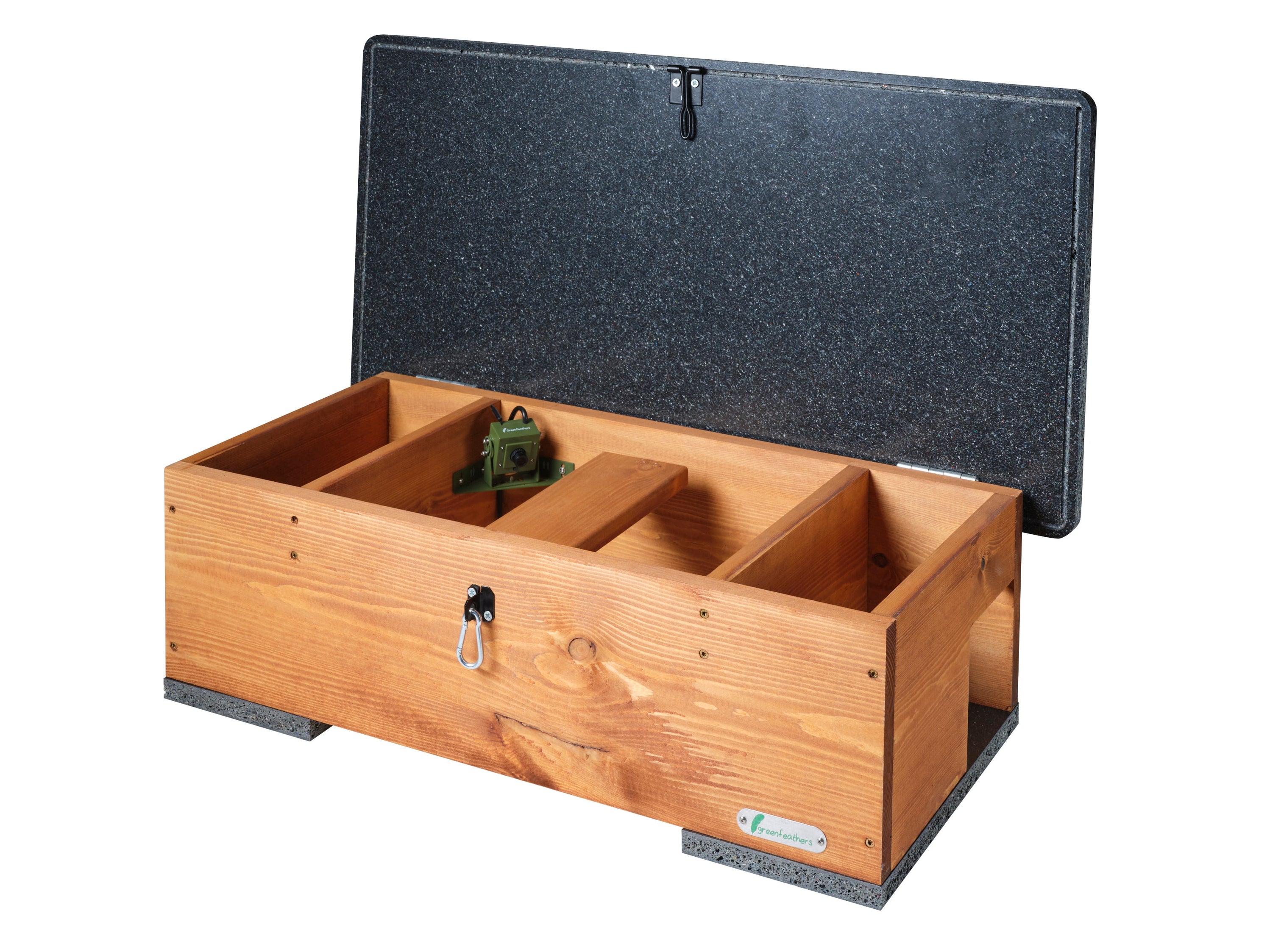 Hedgehog House with WiFi Camera Kit | Green Feathers — SpyCameraCCTV