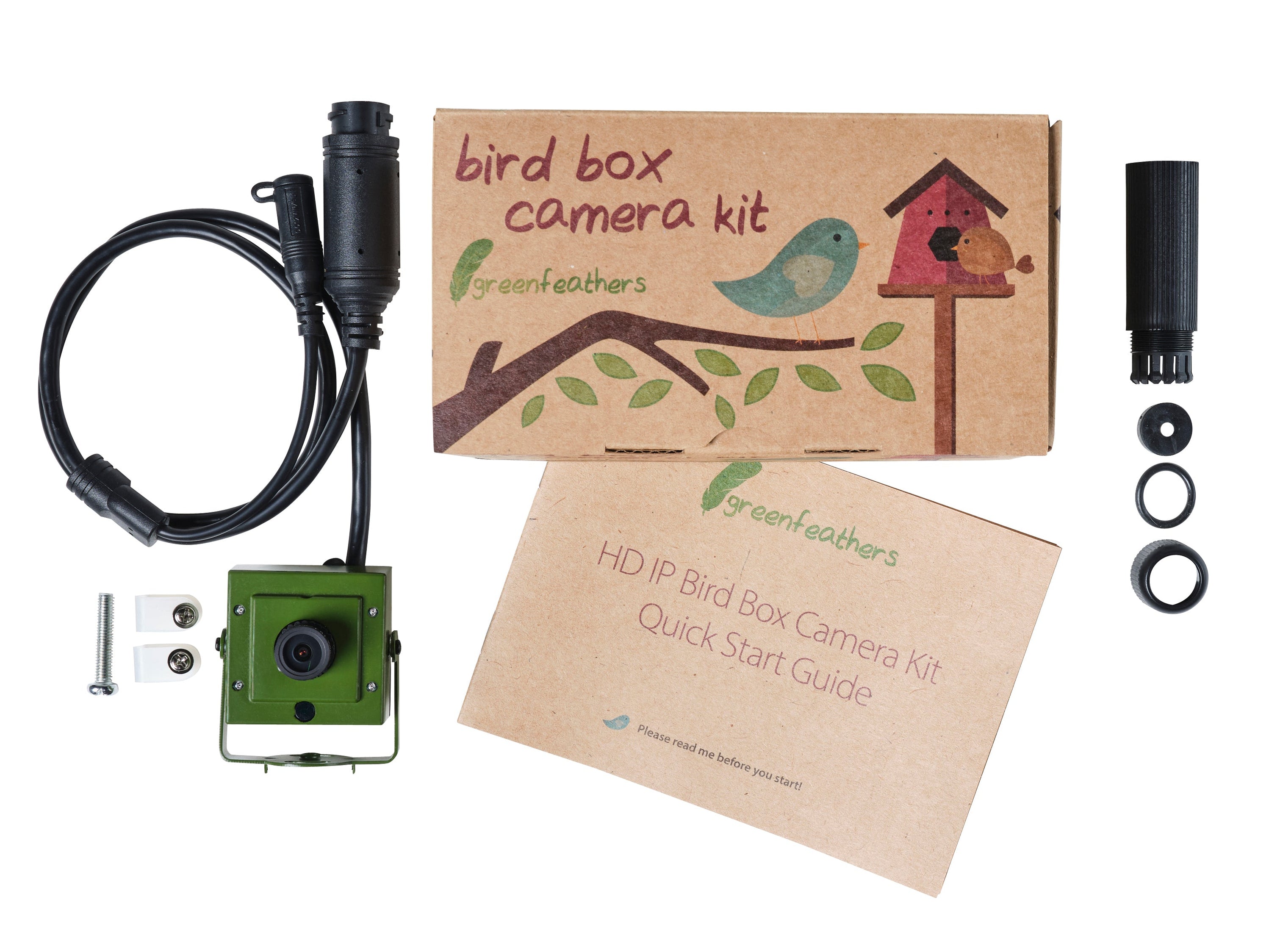 POE Bird Box Camera HD | Green Feathers — SpyCameraCCTV