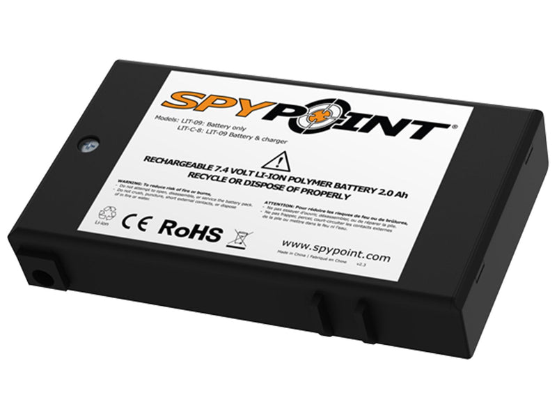 SpyPoint LIT-09 Rechargeable Lithium Battery Pack | Green Feathers ...